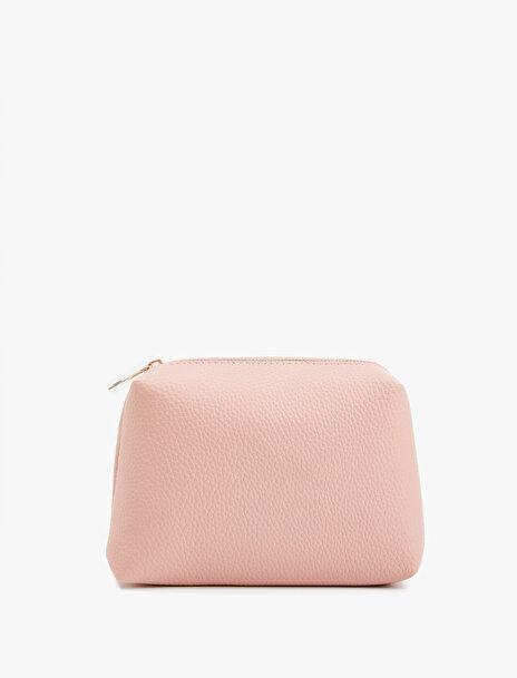 Koton Kadın Deri Makyaj Çantası Fermuarlı