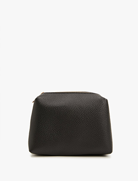 Koton Kadın Deri Makyaj Çantası Fermuarlı