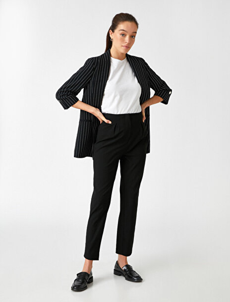 Koton Kadın Pile Detaylı Pantolon