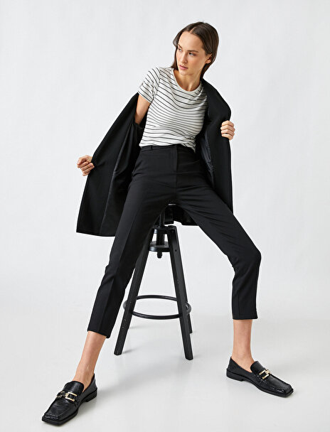 Koton Kadın Cepli Pantolon Pamuklu