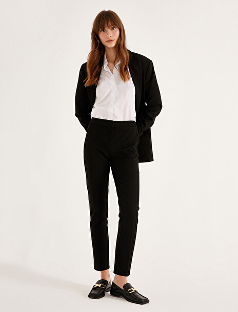 Koton Kadın Krep Pantolon Slim