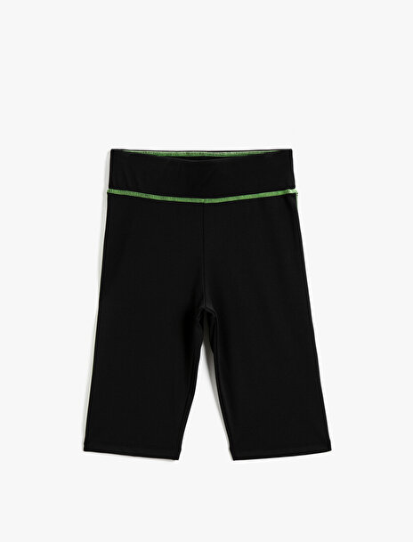 Koton Kadın Bisiklet Şortu Şerit Detaylı Bisiklet Taytı