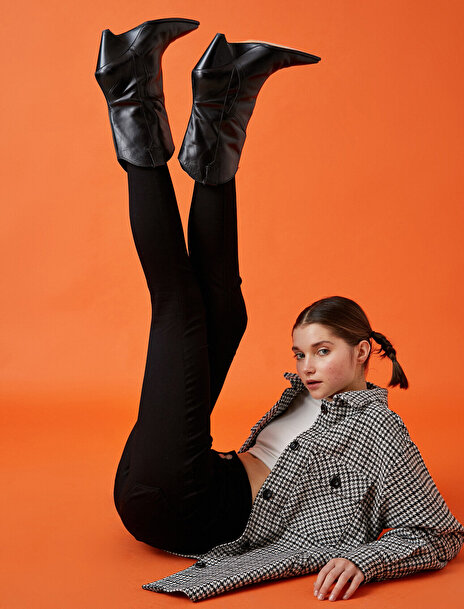 Koton Ole Genç Kız Pamuklu Skinny Carmen Jean - Yüksek Bel Dar Kesim Dar Paça Pantolon