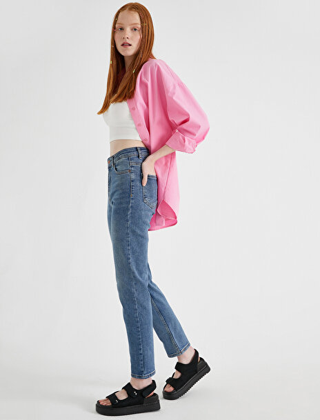 Koton Ole Genç Kız Slim Straight Jean Pantolon Koton Ole Genç Kız Slim Straight Jean Pantolon