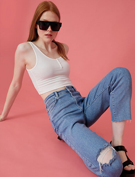 Koton Ole Genç Kız Slim Straight Jean Pantolon