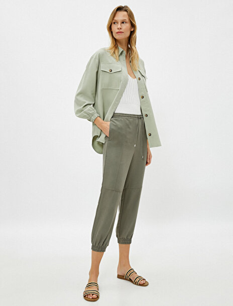 Koton Kadın Beli Bağlamalı Jogger Pantolon