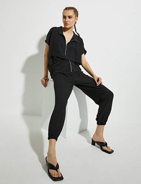 Koton Kadın Fermuar Detaylı Pantolon Koton Kadın Fermuar Detaylı Pantolon