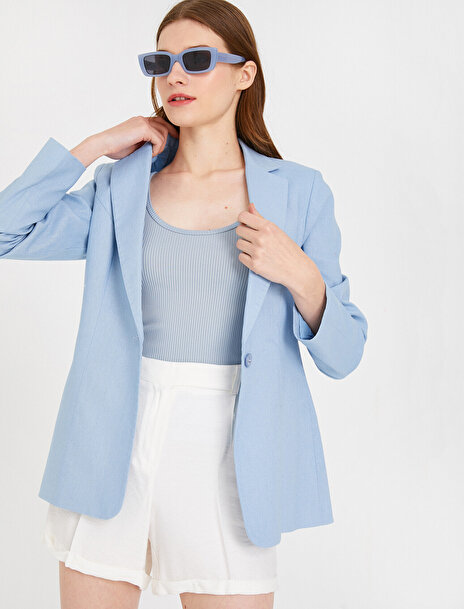 Koton Kadın Keten Blazer Ceket