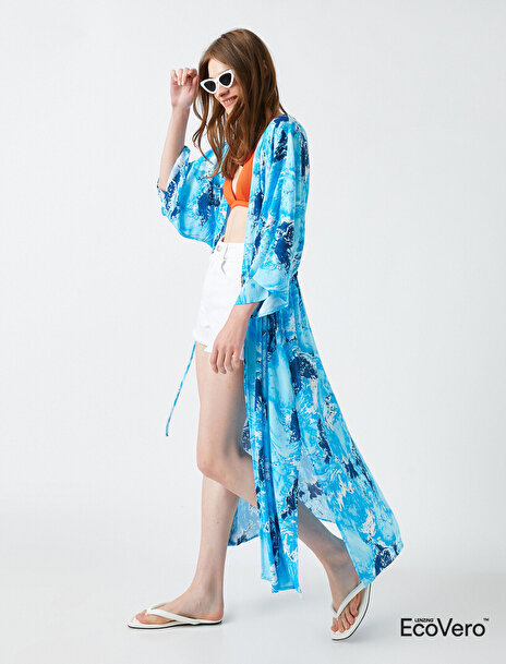 Koton Kadın Desenli Kimono Ecovero® Koton Kadın Desenli Kimono Ecovero®