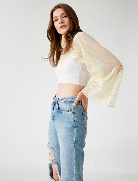 Koton Kadın Pullu Kimono