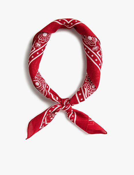 Koton Kadın Desenli Fular Pamuklu