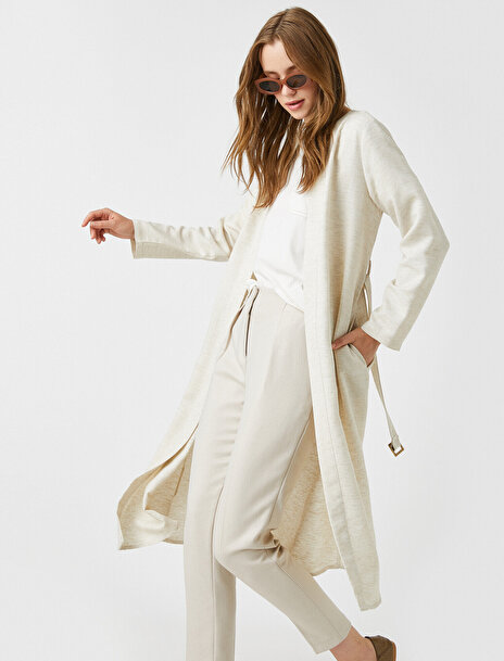 Koton Kadın Uzun Kimono Kemerli