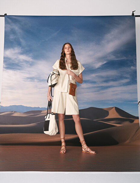 Koton Kadın Kısa Kollu Gömlek Cepli Keten