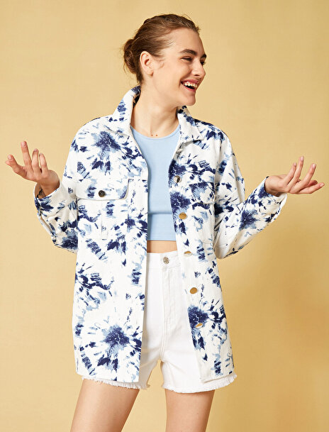 Koton Kadın Batik Ceket Pamuklu