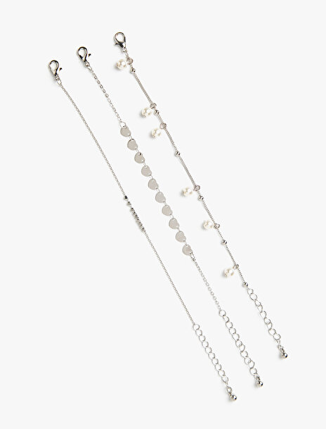 Koton Kadın Çoklu Bileklik Gümüş Rengi