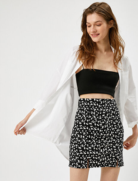 Koton Kadın Desenli Etek Mini