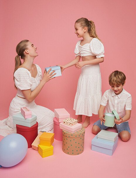 Koton Kadın Midi Etek Beli Lastikli