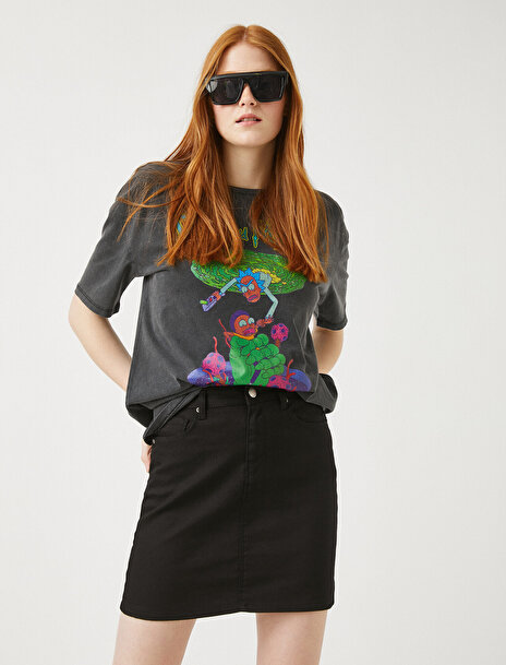 Koton Ole Genç Kız Jean Etek Pamuklu