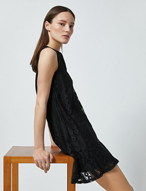 Koton Kadın Dantelli Elbise