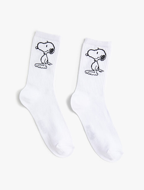 Koton Kadın Kadın Snoopy Çorap Desenli Pamuklu Lisanslı Koton Kadın Kadın Snoopy Çorap Desenli Pamuklu Lisanslı