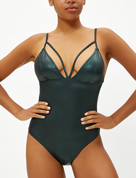 Koton Kadın Metalik Mayo