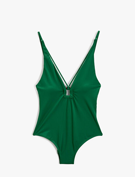 Koton Kadın Derin V Yaka Tokalı Mayo Koton Kadın Derin V Yaka Tokalı Mayo