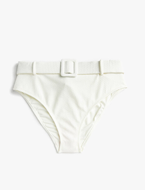 Koton Kadın Yüksek Bel Kemerli Bikini Altı Koton Kadın Yüksek Bel Kemerli Bikini Altı