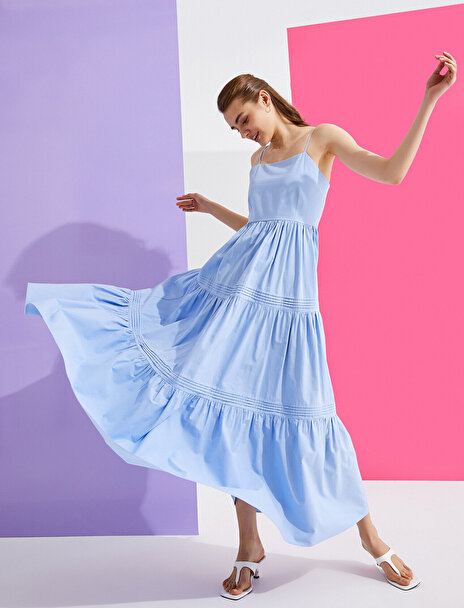 Koton Kadın Ince Askili Elbise Pamuklu