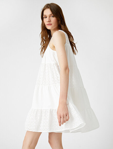 Koton Kadın Halter Yaka Elbise Pamuklu