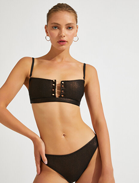Koton Kadın Bikini Üstü Metal Detaylı