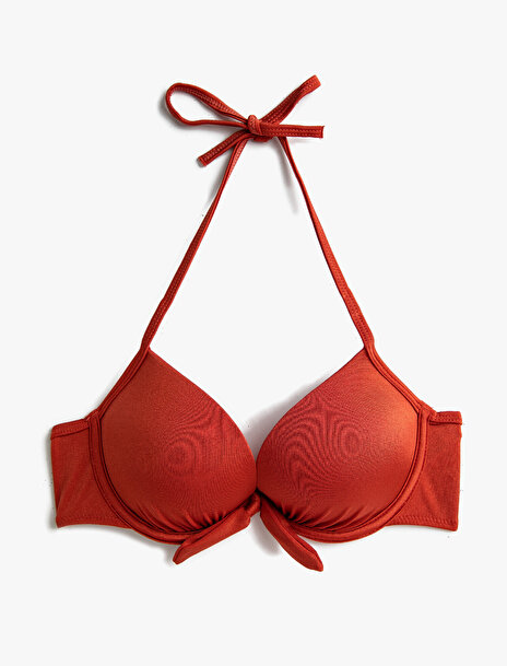 Koton Kadın Boyundan Bağlamalı Push Up Bikini Üstü