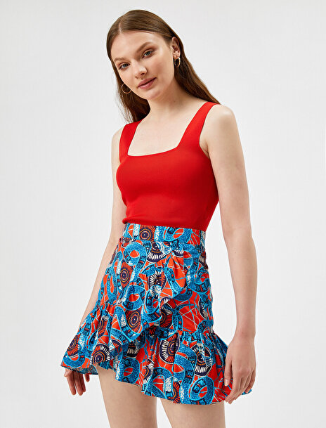 Koton Kadın Kare Yaka Kalın Askılı Triko Atlet