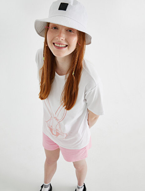 Koton Ole Genç Kız Bugs Bunny Tişört Lisanslı Pamuklu