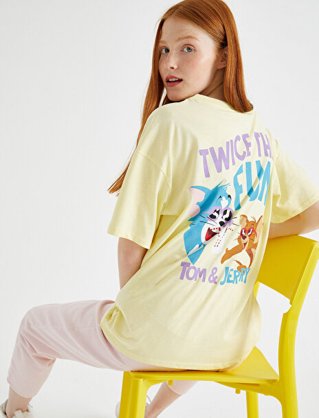 Koton Kadın Tom ve Jerry Tişört Lisanslı