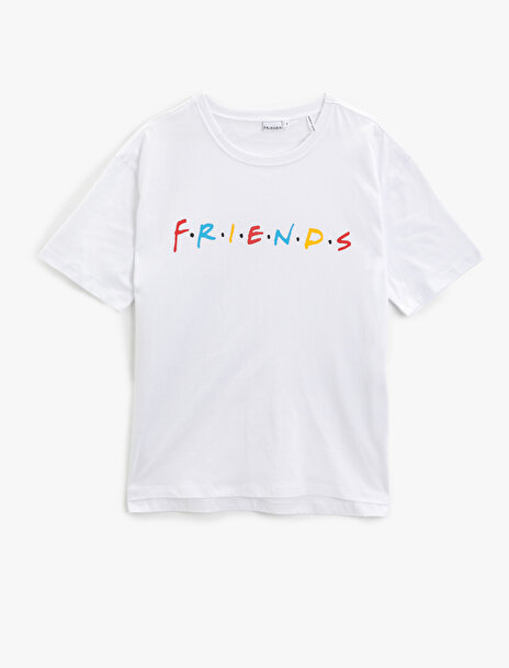 Koton Ole Genç Kız Friends Tişört Lisanslı Oversize Koton Ole Genç Kız Friends Tişört Lisanslı Oversize