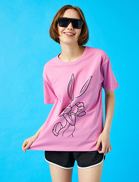 Koton Ole Genç Kız Bugs Bunny Tişört Lisanslı Pamuklu