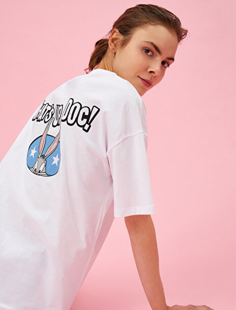 Koton Kadın Bugs Bunny Tişört Lisanslı Pamuklu