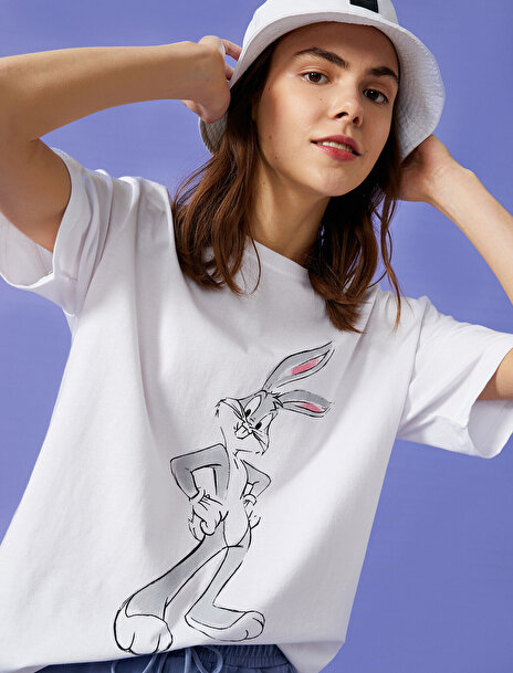 Koton Ole Genç Kız Bugs Bunny Tişört Lisanslı Pamuklu