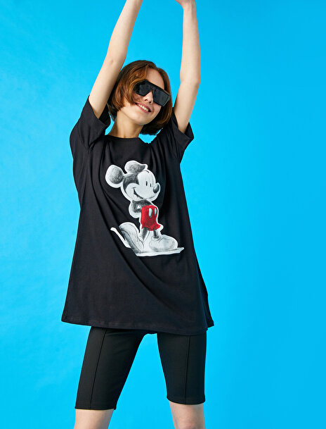 Koton Ole Genç Kız Mickey Mouse Tişört Lisanslı Pamuklu Oversize Koton Ole Genç Kız Mickey Mouse Tişört Lisanslı Pamuklu Oversize