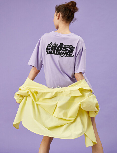 Koton Ole Genç Kız Lola Bunny Tişört Lisanslı Pamuklu Oversize