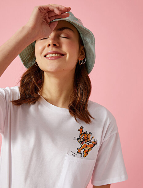 Koton Kadın Tom ve Jerry Tişört Lisanslı Baskılı