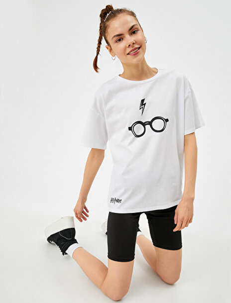 Koton Kadın Harry Potter Tişört Lisanslı Pamuklu
