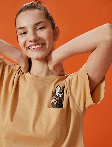 Koton Ole Genç Kız Tom and Jerry Tişört Pamuklu Warner Bros Lisanslı