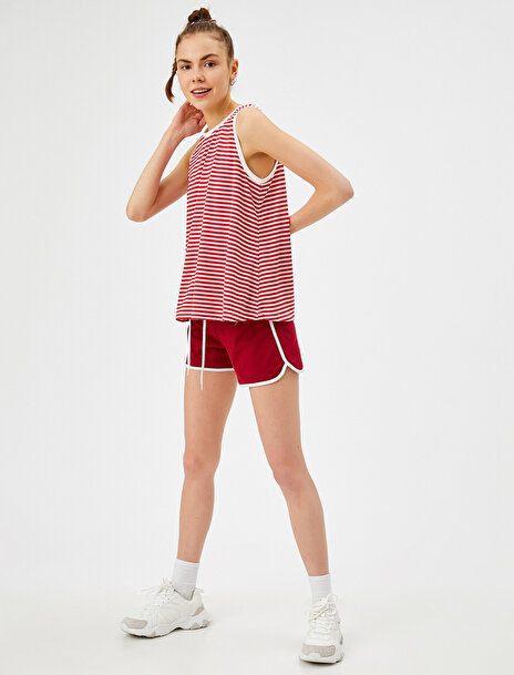 Koton Ole Genç Kız Şerit Detaylı Şort Pamuklu Koton Ole Genç Kız Şerit Detaylı Şort Pamuklu