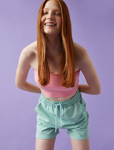 Koton Ole Genç Kız Straplez Tanktop Fitilli