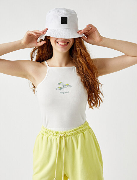 Koton Ole Genç Kız Papatya Baskılı Atlet