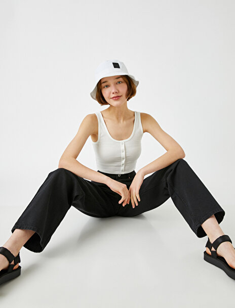 Koton Ole Genç Kız Fitilli Atlet Crop