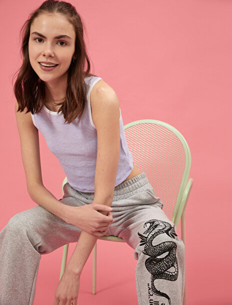 Koton Ole Genç Kız Havlu Atlet Pamuklu Tanktop