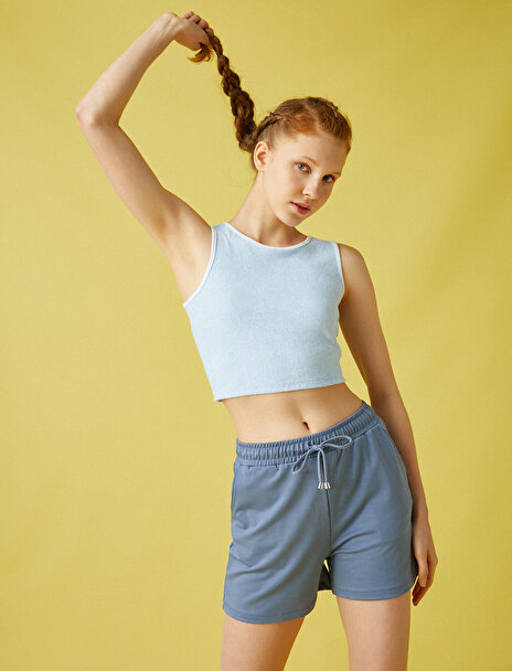 Koton Ole Genç Kız Havlu Atlet Pamuklu Tanktop