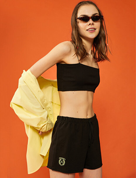 Koton Ole Genç Kız Crop Tanktop İnce Askılı